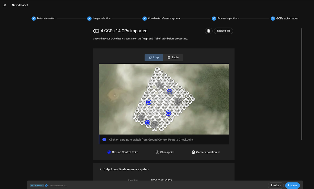 AutoGCPs detection functionality - PIX4Dcloud Advanced
