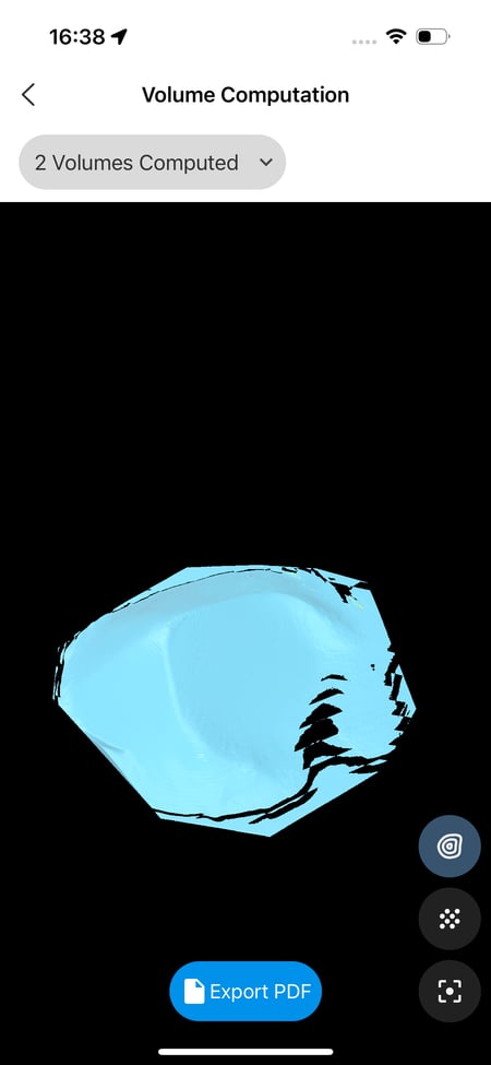 How to compute a volume in PIX4Dcatch?