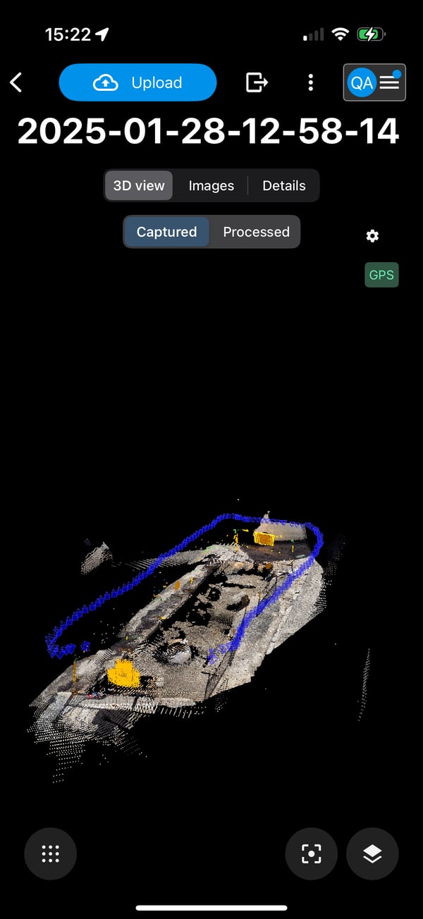 Using PIX4Dcatch to generate a Gaussian Splat model
