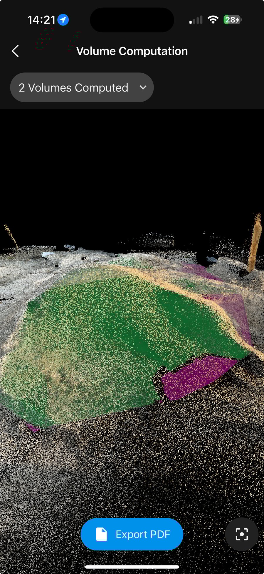 Volume measurement tool