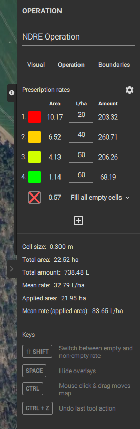 How to create a targeted spraying map - PIX4Dfields