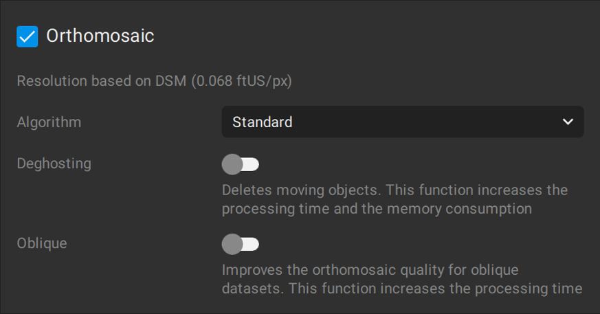Orthomosaic - PIX4Dmatic