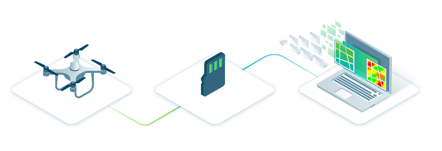How to capture drone images for optimal results in PIX4Dfields