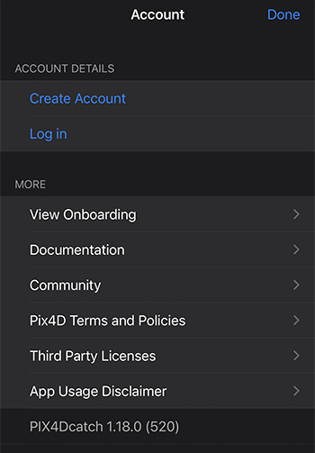 App Overview - PIX4Dcatch