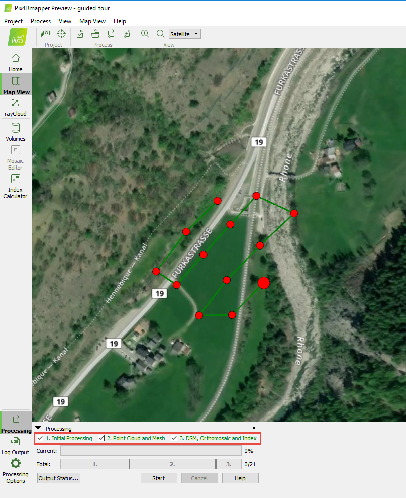 Uploading Project Files from PIX4Dmapper to PIX4Dcloud for Processing ...
