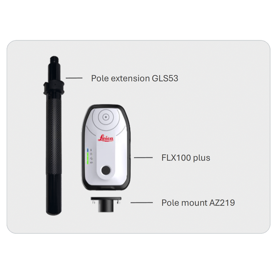 Mount and configure a Leica Zeno FLX100 plus - PIX4Dcatch