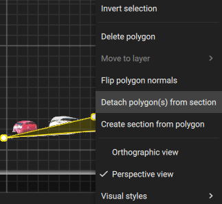 Section view - PIX4Dmatic
