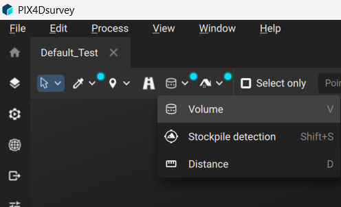 Volume measurement - PIX4Dsurvey