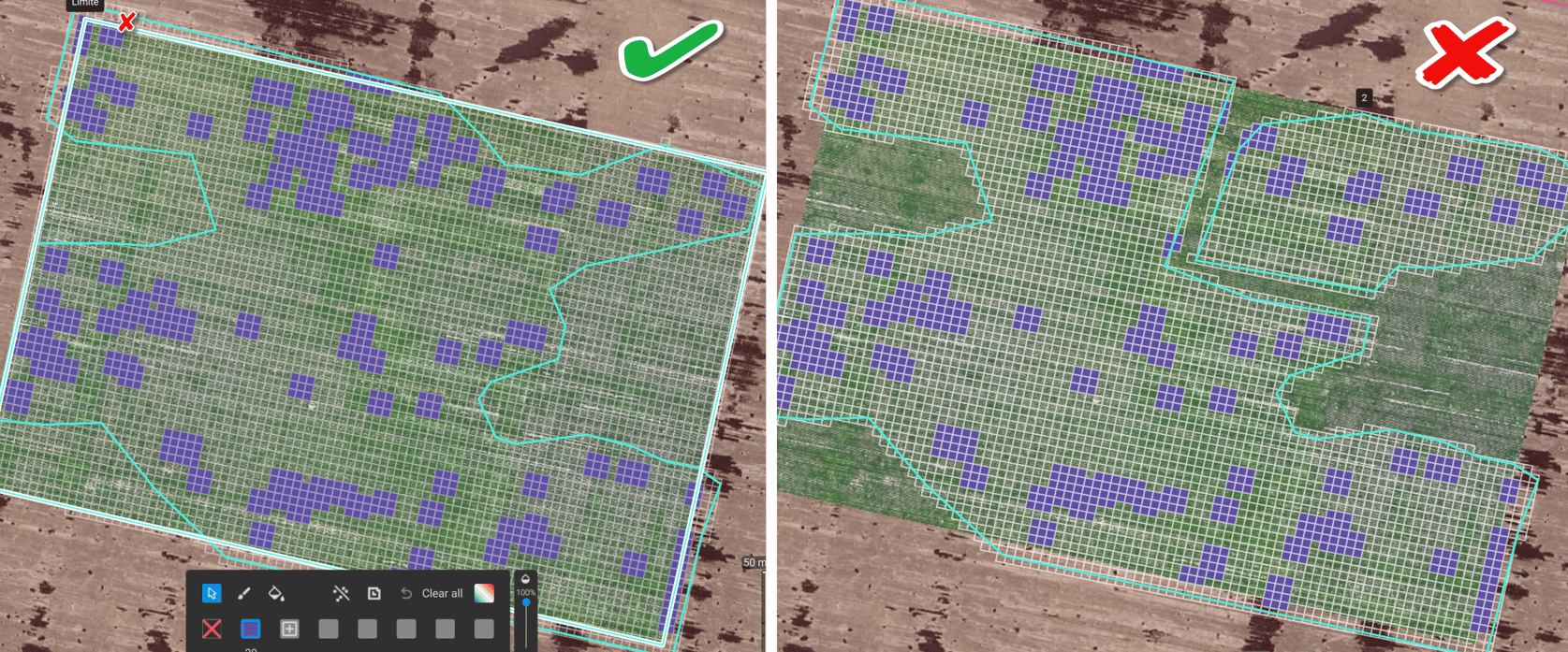Targeted spraying maps for XAG drones with PIX4Dfields