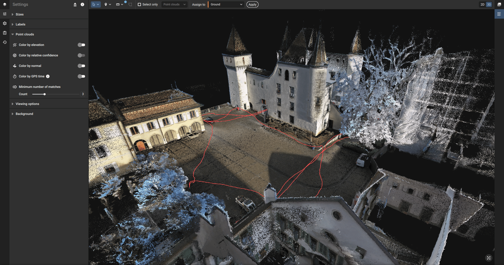 Import point cloud - PIX4Dmatic