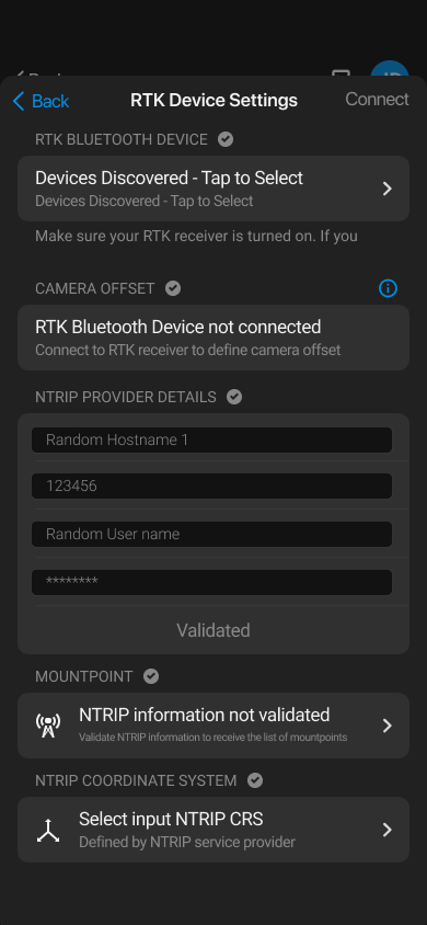 Mount and configure a Pix4D supported RTK device - Trimble