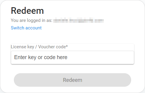 License key activation, Pix4D credit voucher codes, and coupon codes
