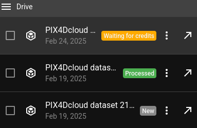 Process in PIX4Dcloud - PIX4Dmatic