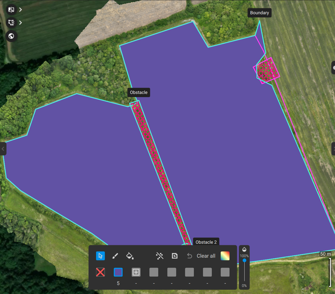 Targeted spraying maps for XAG drones with PIX4Dfields