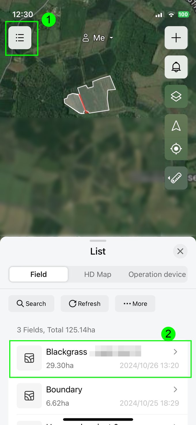 Targeted spraying maps for XAG drones with PIX4Dfields