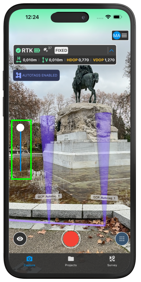Augmented Reality (AR) Points in PIX4Dcatch