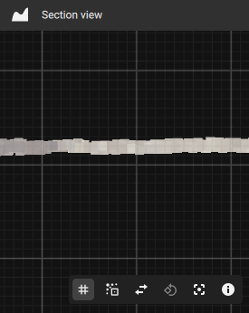 Section view - PIX4Dsurvey