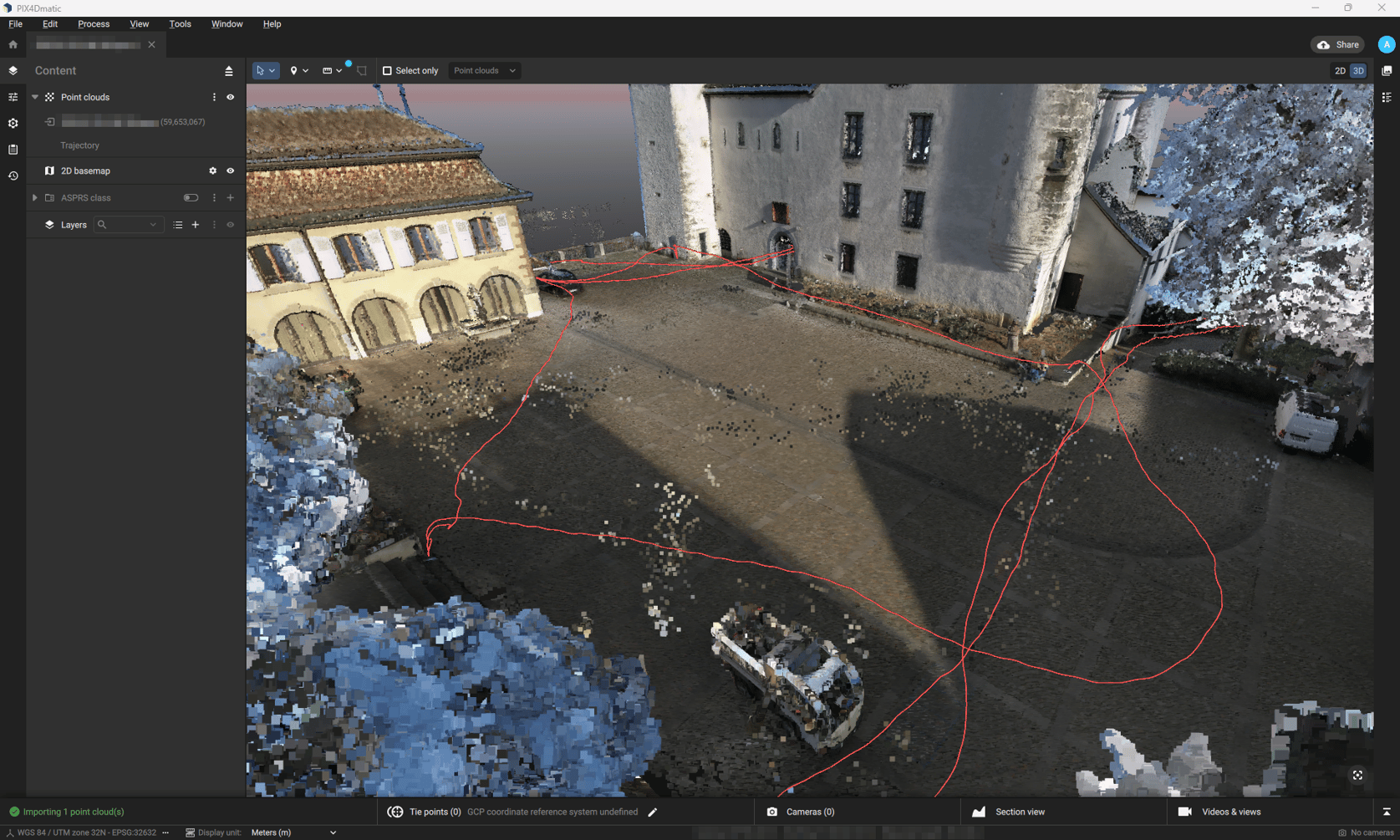Import point cloud - PIX4Dmatic