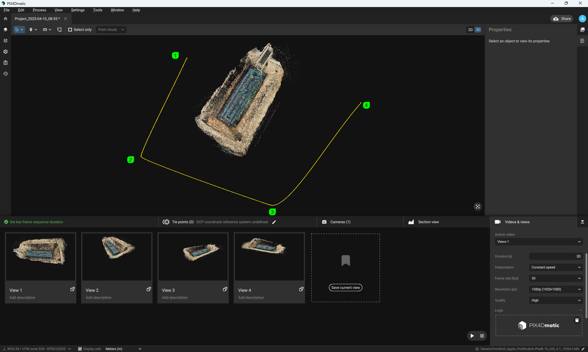 Videos & Views - PIX4Dmatic